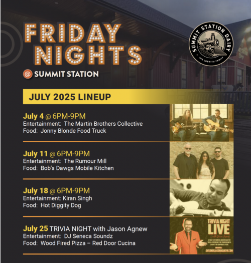 Friday Nights @ Summit Station - Summit Station Dairy